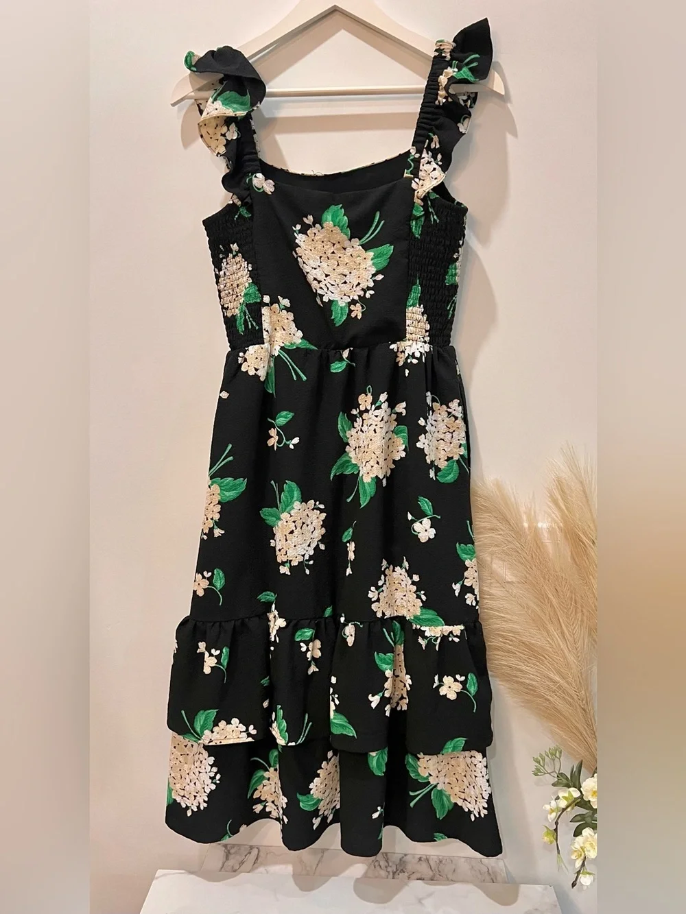 Draper James | Dresses | Draper James Flutter Sleeve Floral Dress ...